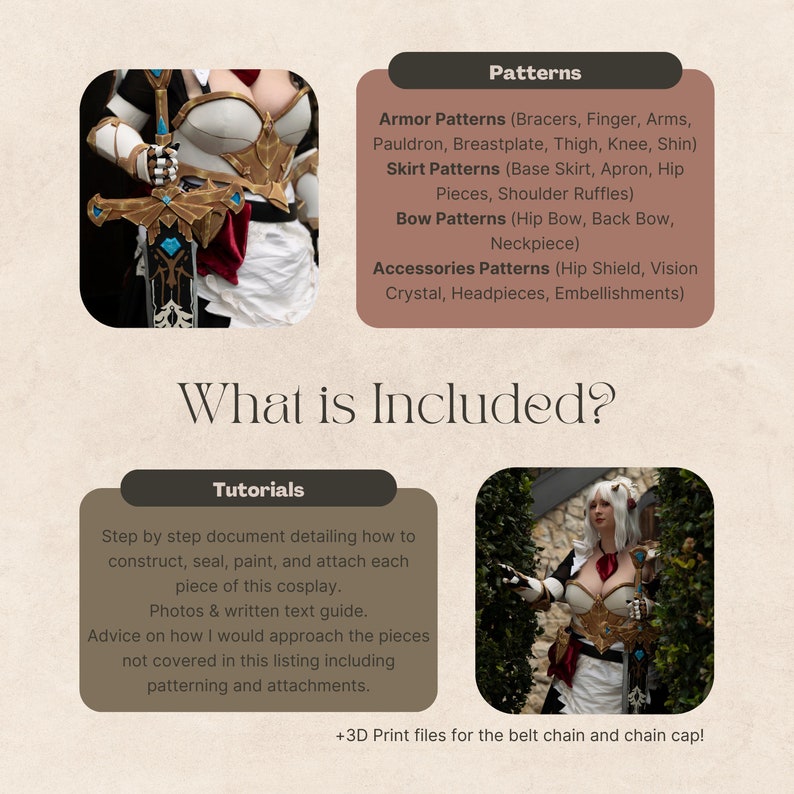 Noelle Cosplay Patterns and Tutorials | PDF Digital Patterns for ...