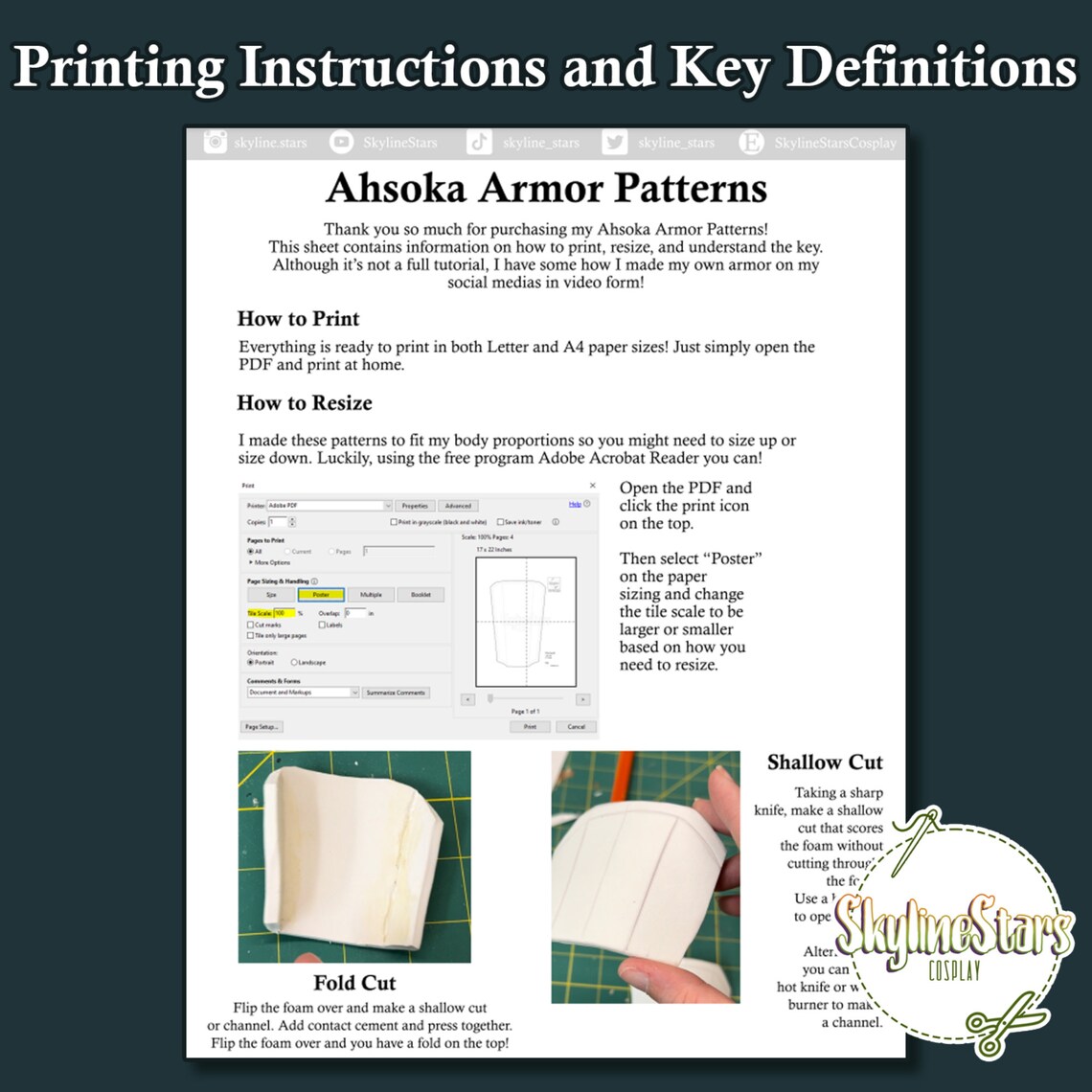 Ahsoka Tano Armor Pattern star Wars: the Mandalorian PDF Pattern ...
