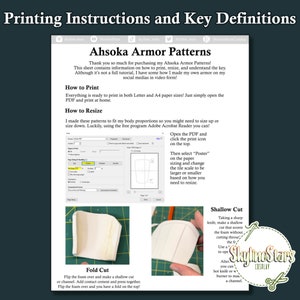 Ahsoka Tano Armor Pattern star Wars: the Mandalorian PDF Pattern ...