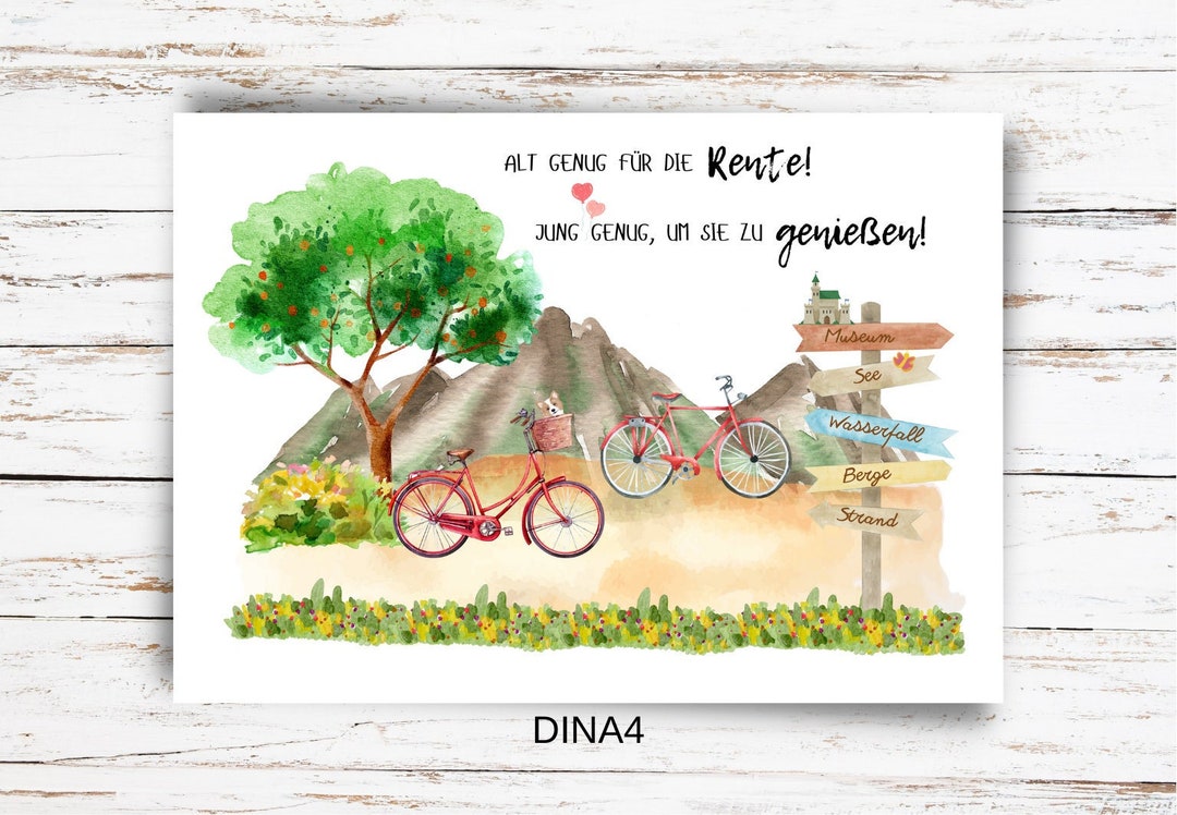 XXL Card, Retirement, Pension, Bicycle, Cyclist, Female Cyclist ...
