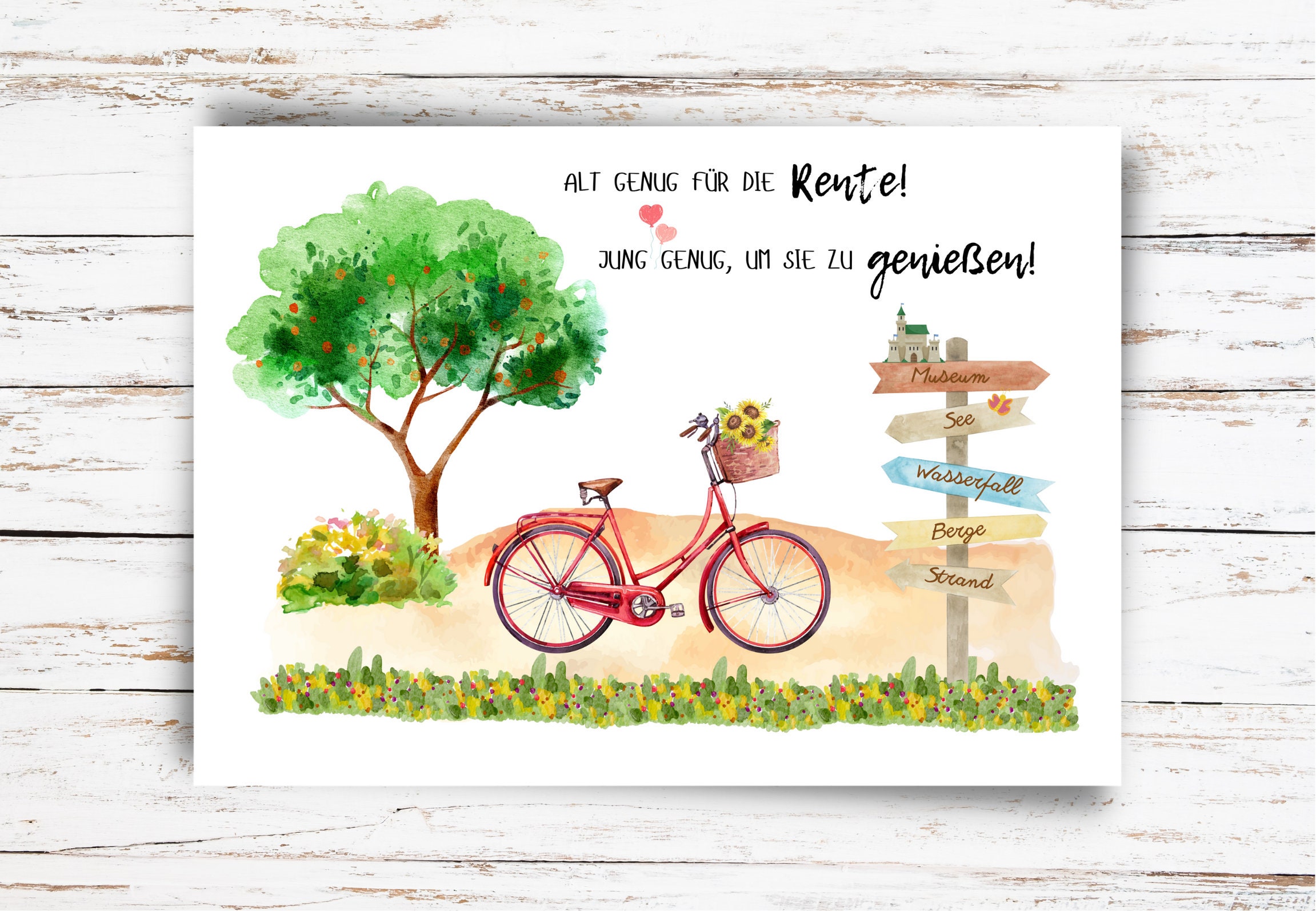 Karte Ruhestand Rente Rentner Rentnerin Abschied Rente - Etsy.de
