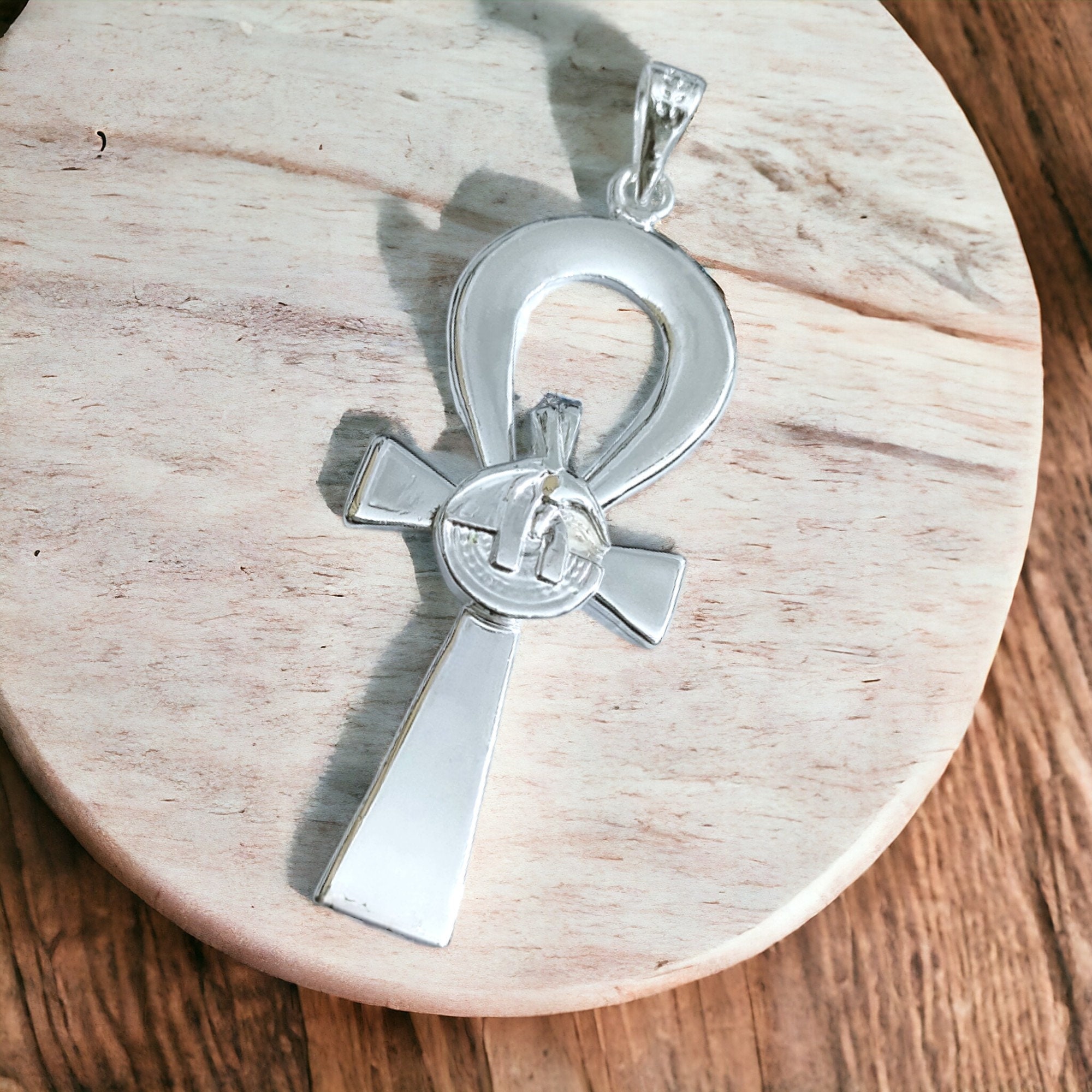 Key of Life Ankh God Seth Complex Silver Pendant Necklace, Egyptian Jewelry, Gift for Men and ...