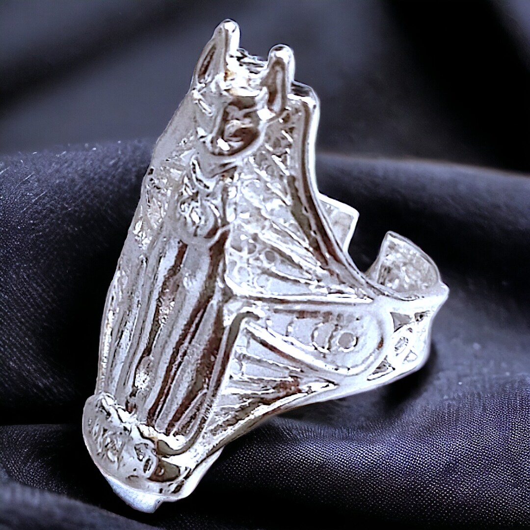 Silver Goddess Bastet the Cat Adjustable Ring, Egyptian Jewelry, Gift for Men and Women, Revival ...