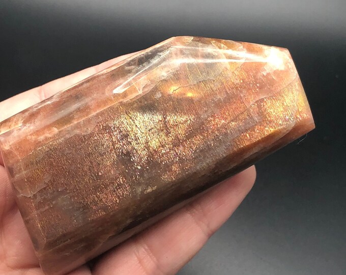 Flashy Rare Black Sunstone Freeform | Rainbow Sunstone Freeform ...