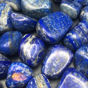 Lapis Lazuli Tumble Stone Tumbled Lapis Healing Stone Tumbled Crystals ...