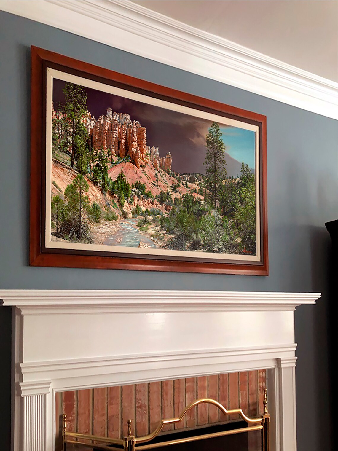 Outside Bryce - Print of Painting of the View From Outside Bryce Canyon ...