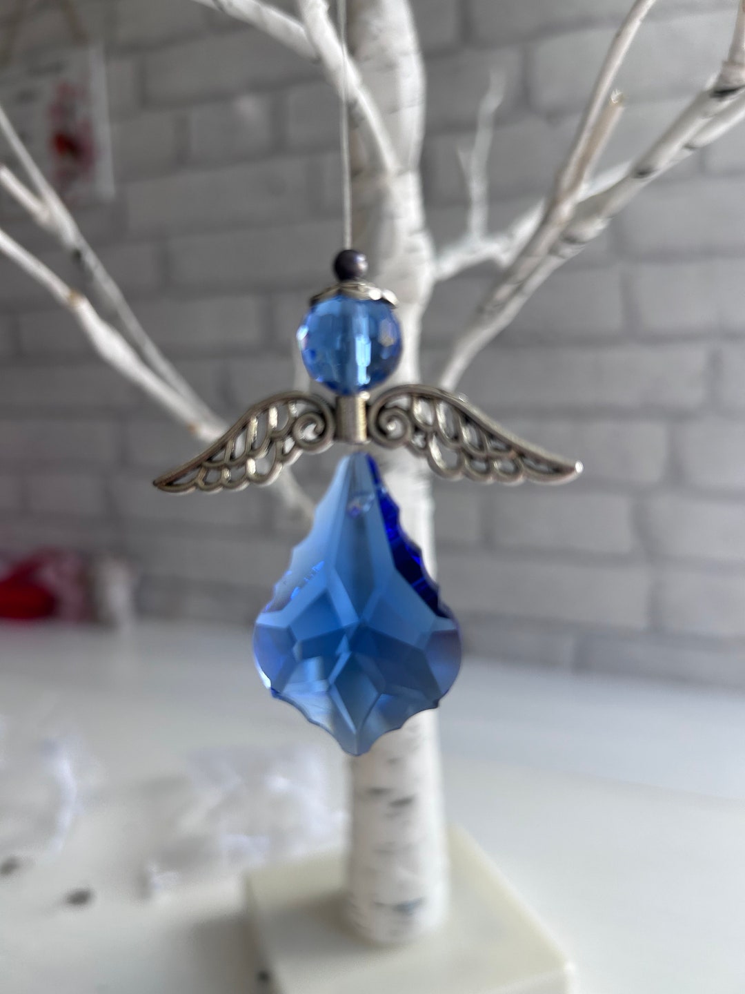 Crystal Angel Hanging Decoration - Etsy UK