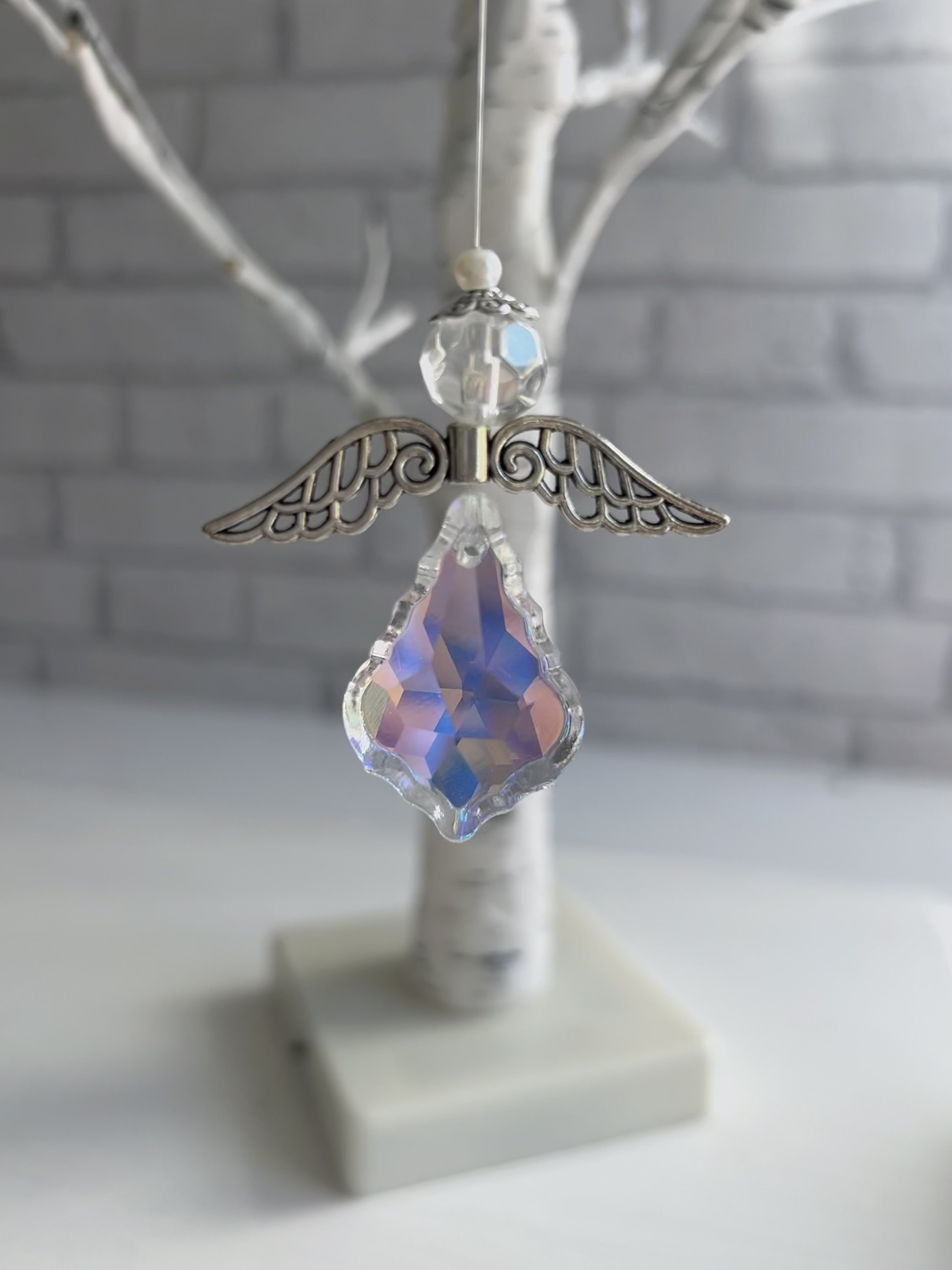 Crystal Angel Hanging Decoration - Etsy UK