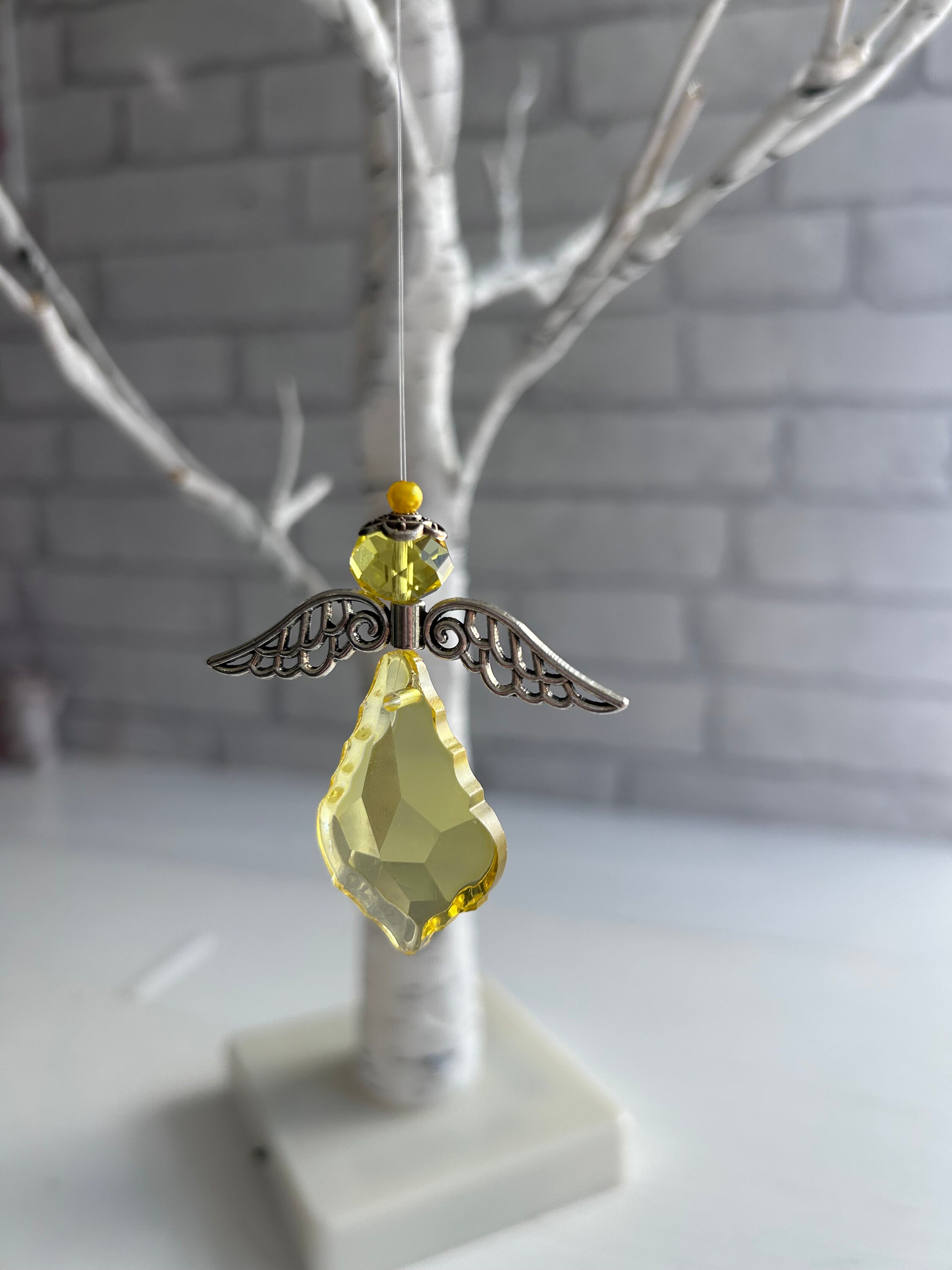 Crystal Angel Hanging Decoration - Etsy UK