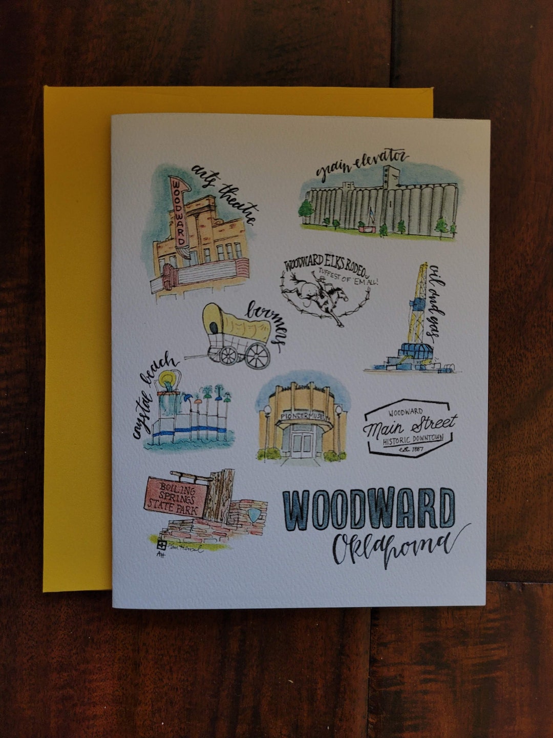 Set of Woodward, OK Greeting Cards - Etsy