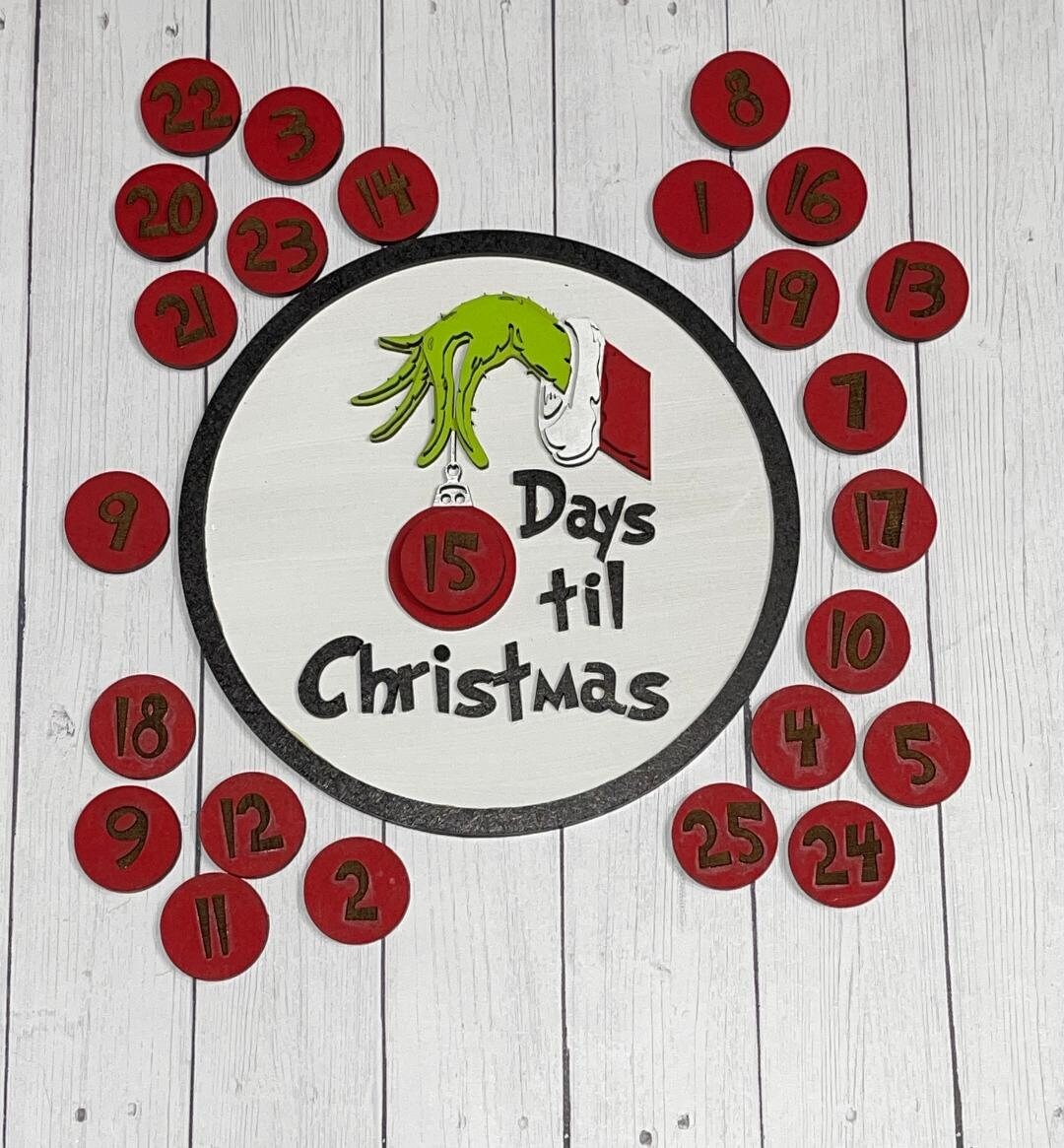 Grinch Christmas Countdown - Etsy