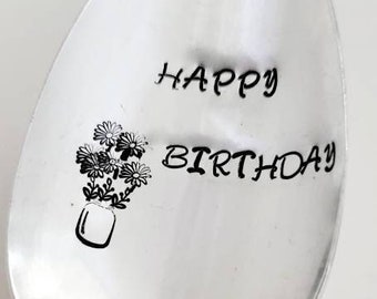 Happy Birthday Spoon - Etsy