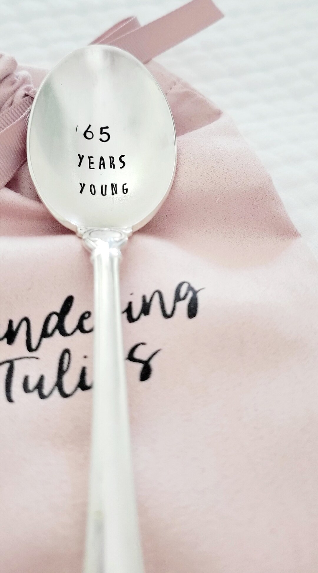 Hand Stamped Vintage Silver Plated Teaspoon - Birthday Gift - Etsy