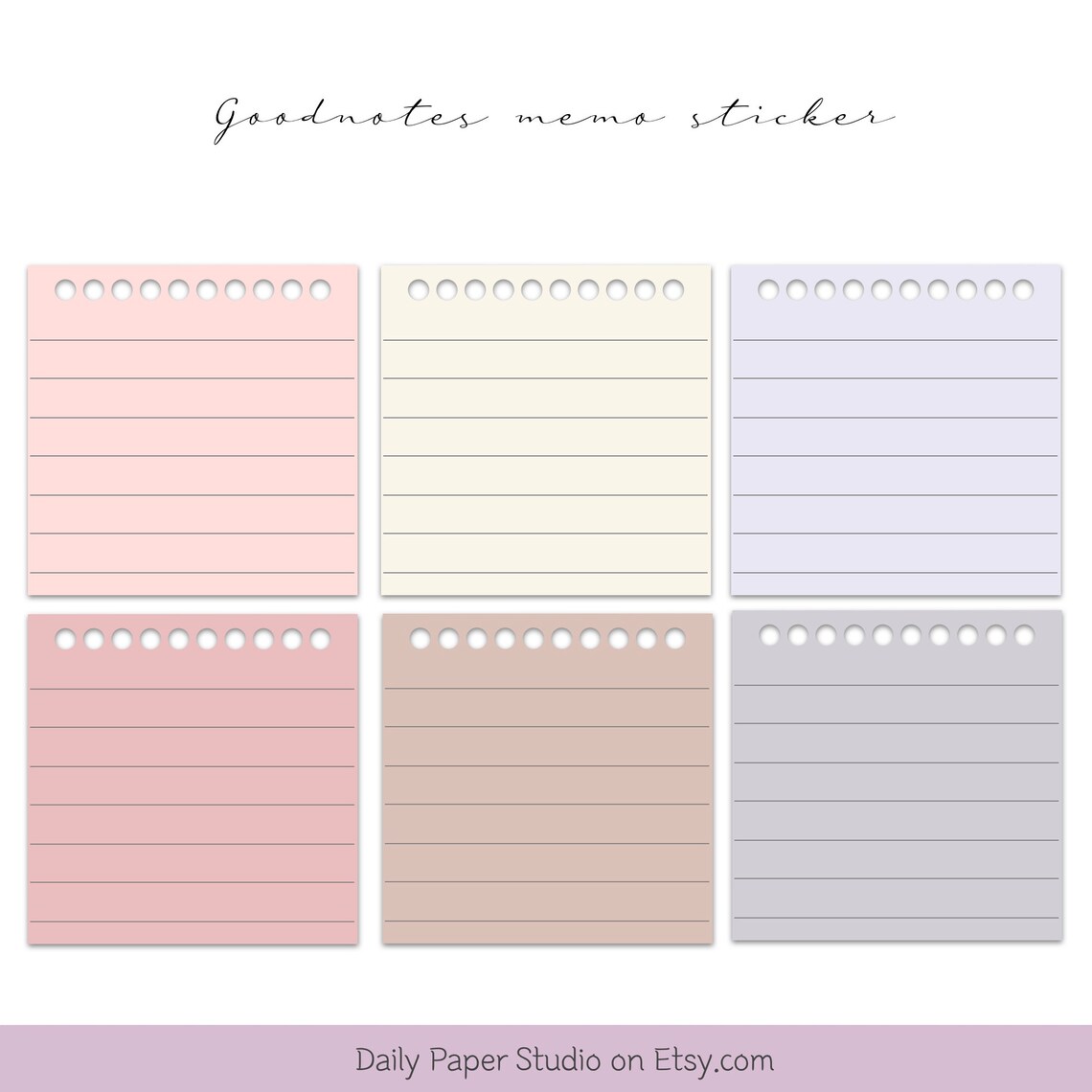 Goodnotes Memo Stickers Digital Memo Pads Instant Download - Etsy Canada