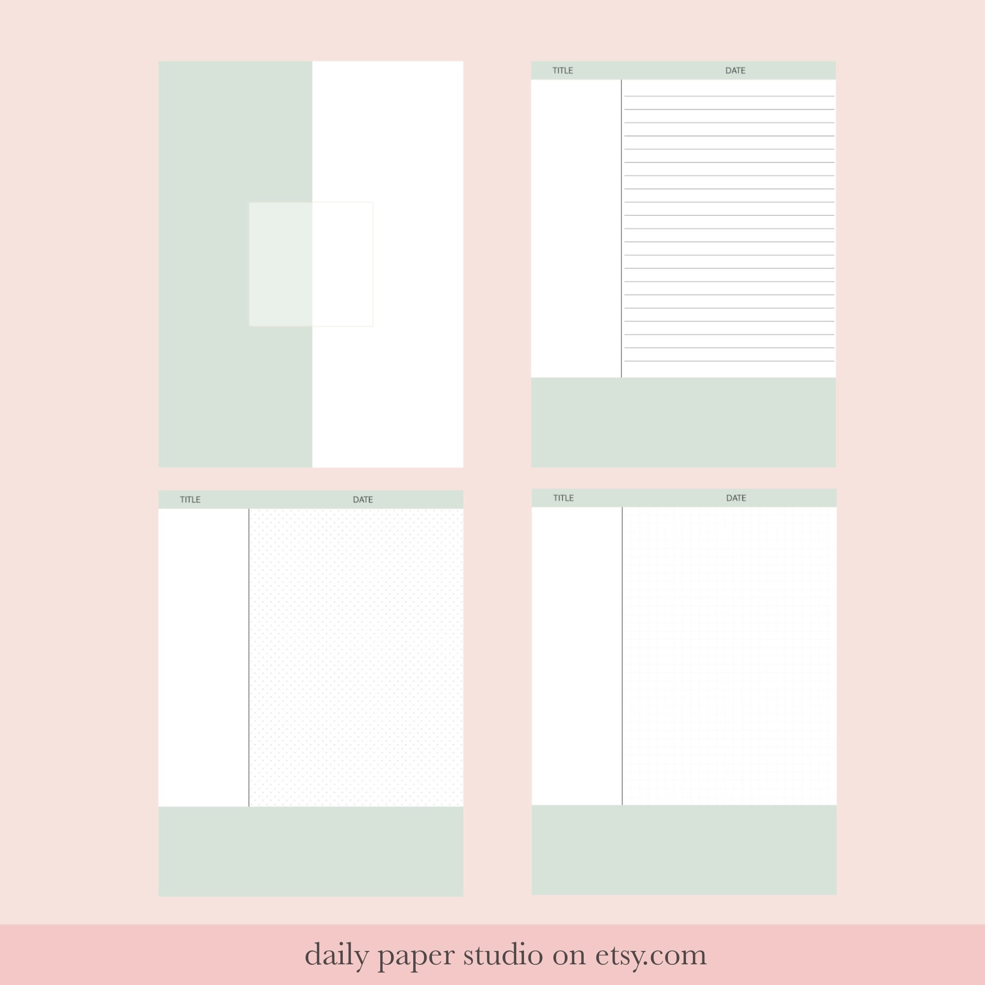 Digital Cornell Notebook, Instant Download, Student Note Taking Paper ...