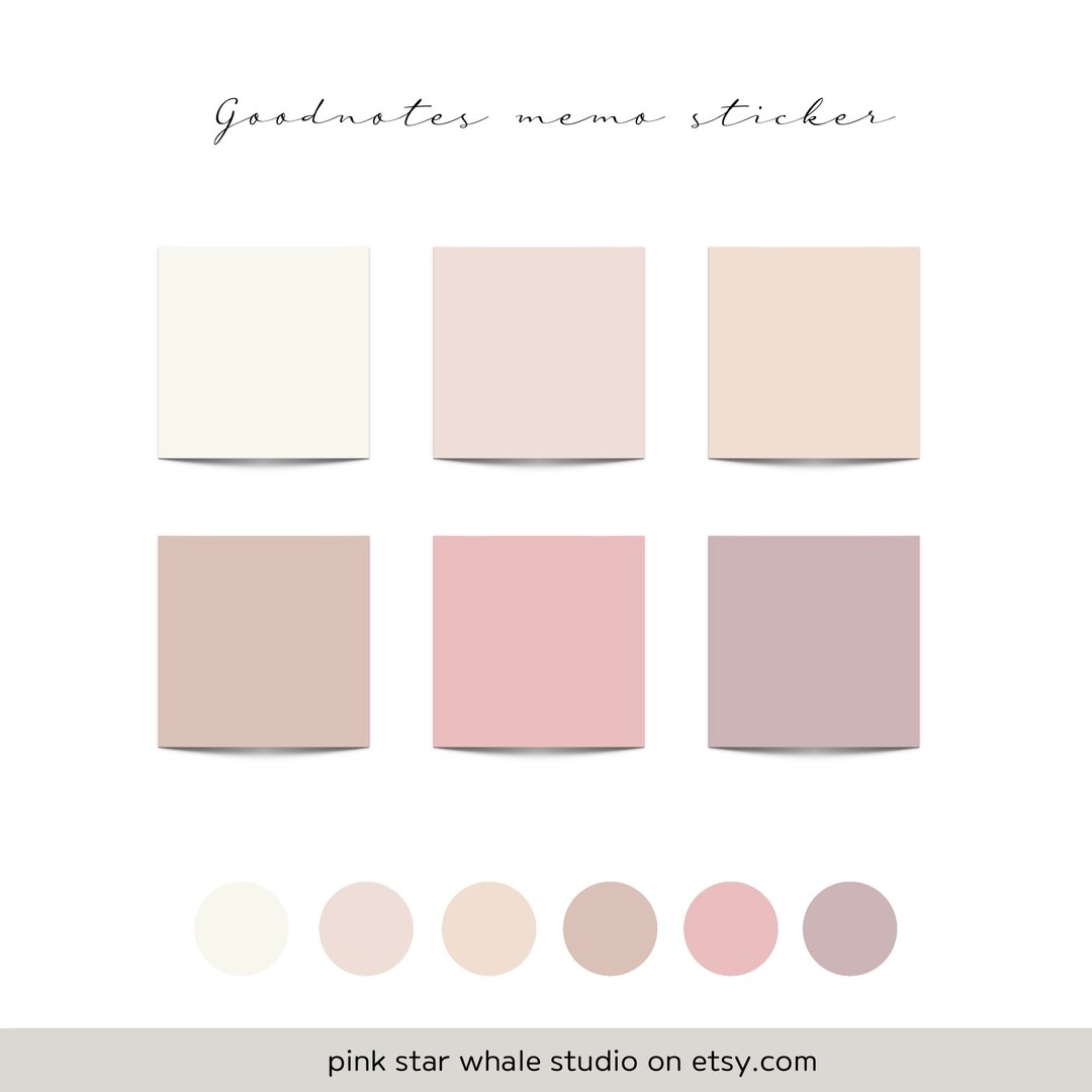 Goodnotes Neutral Memo Stickers, Digital Sticky Stickers, Goodnotes ...