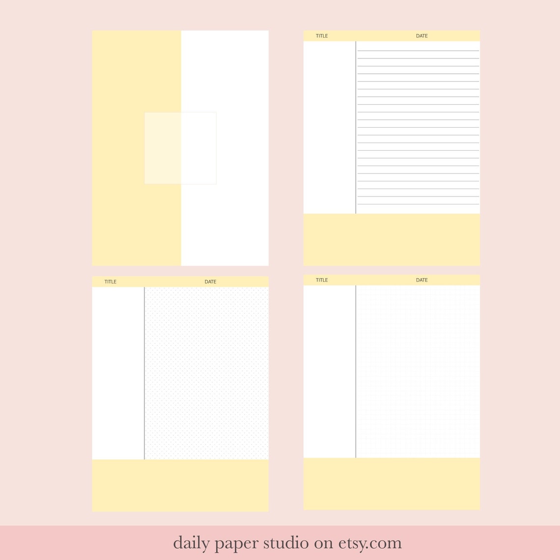 Digital Cornell Notebook, Instant Download, Student Note Taking Paper ...