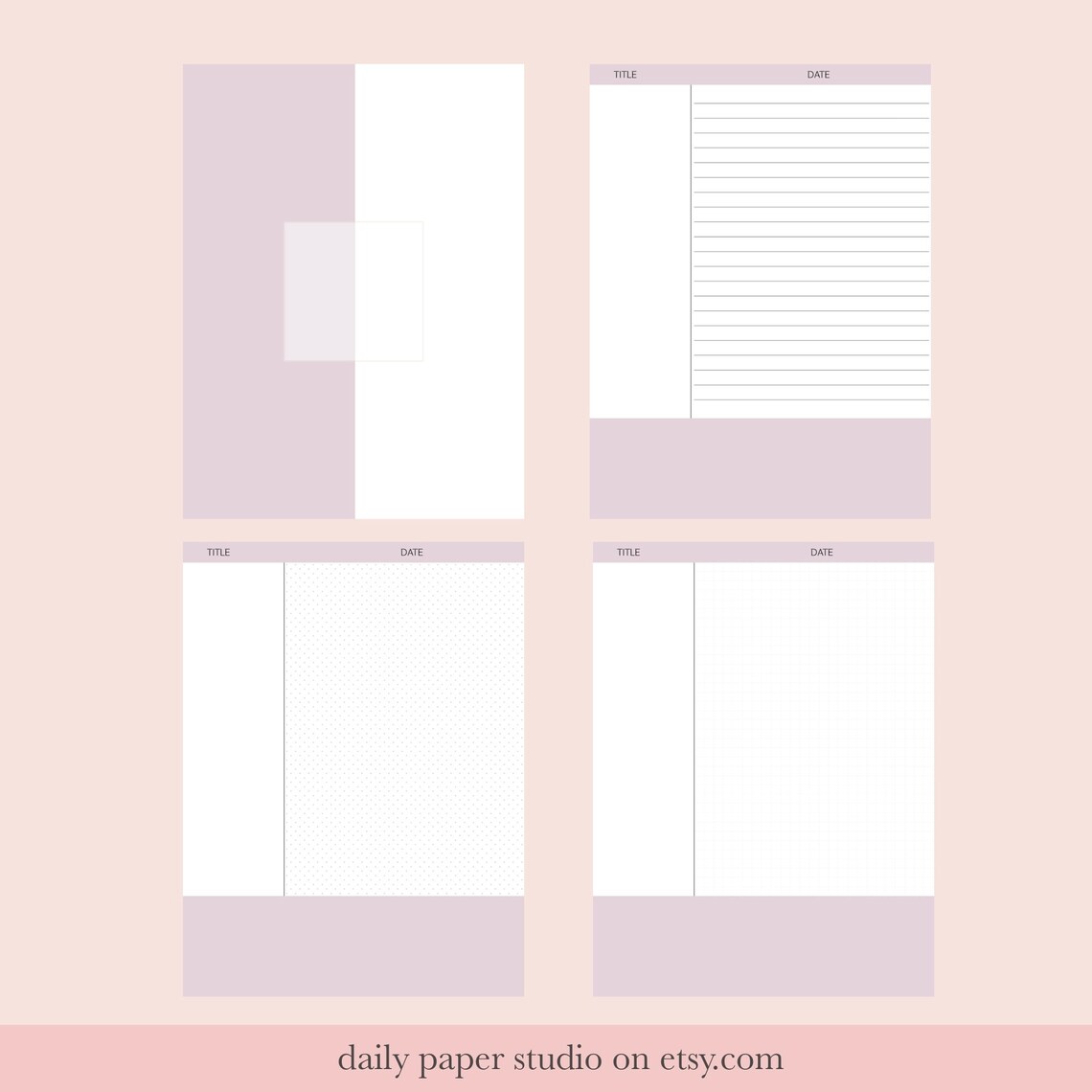 Digital Cornell Notebook, Instant Download, Student Note Taking Paper ...