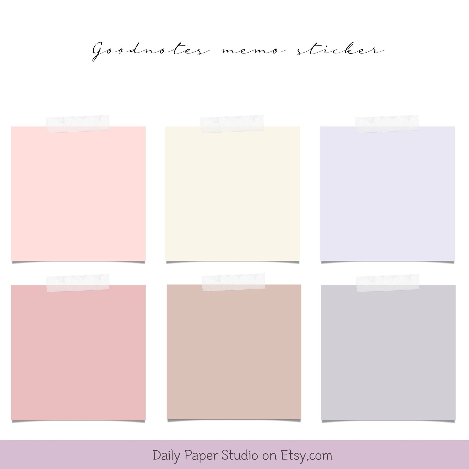 Goodnotes Memo Stickers Digital Memo Pads Instant Download - Etsy Canada