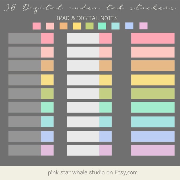 Index Stickers - Etsy