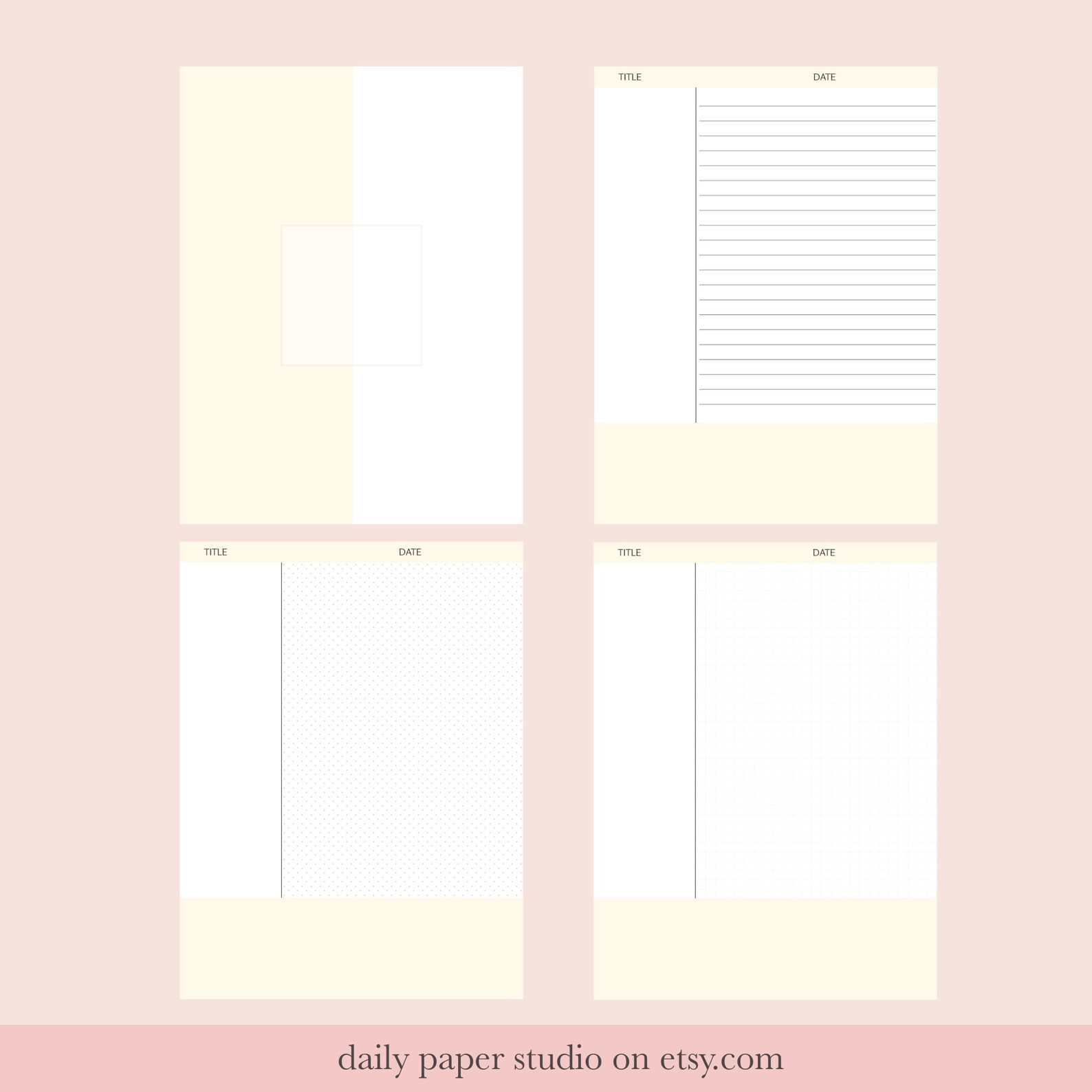 Digital Cornell Notebook, Instant Download, Student Note Taking Paper ...