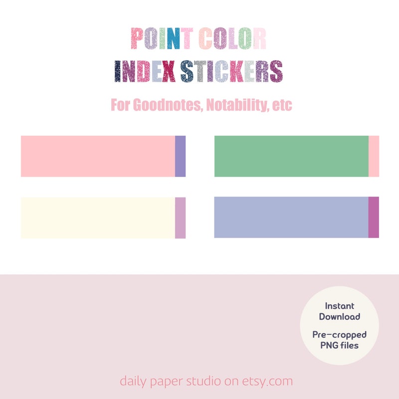 Index Stickers - Etsy