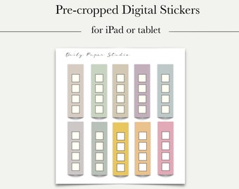 Digital Alphabet Stickers PNG Pre-cropped for Goodnotes, Notability ...