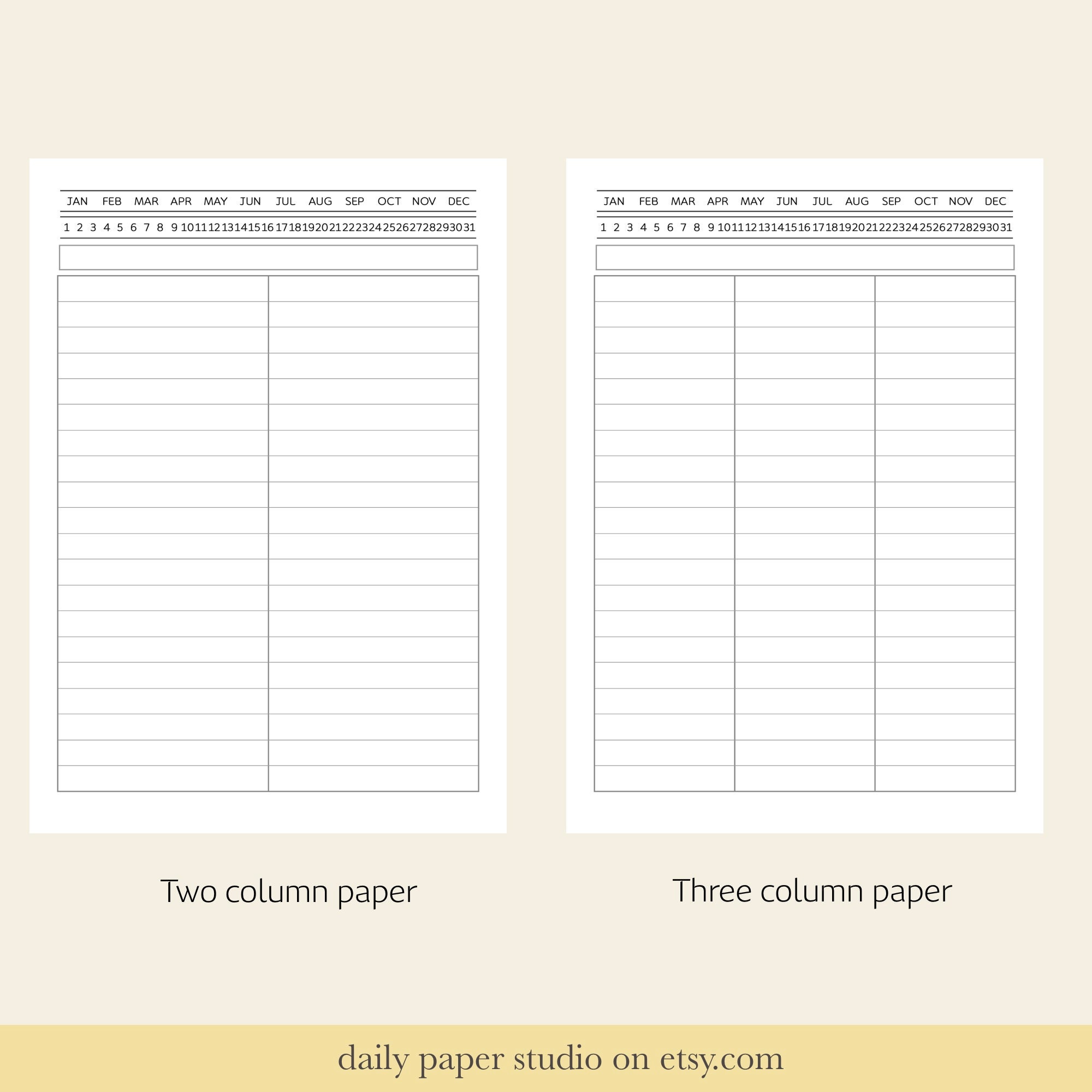 Printable Lined Paper for Student Note Taking, Templates, A4, A5 ...