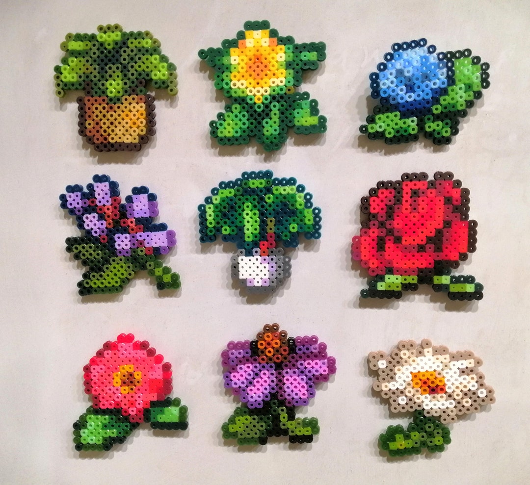 Stardew Valley Style Pixelart Magnets - Flowers and Forage - Etsy