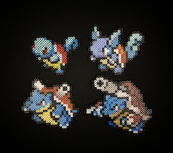 Kanto Starters Pokemon Perler Bead Sprites