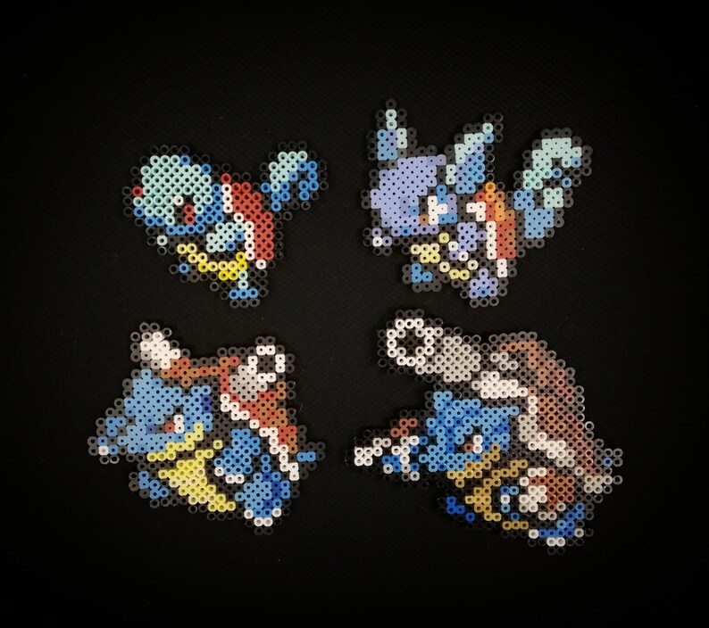 Pokemon Perler Beads: Kanto Starters and Mega Forms - Etsy