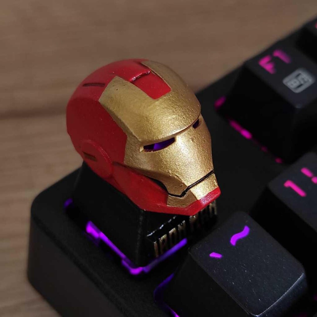 Keycap Iron.man, Esc Keycap, Custom Keycap, 3d Printed Keycap, Handmade Keycap, Keycap Set, SA ...