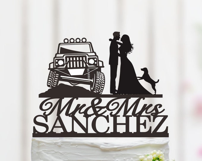 Jeep Wedding Cake Topper,let the Adventure Begin Wedding Cake Topper ...