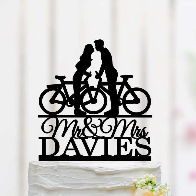 Bicycle Cake Topper - Etsy