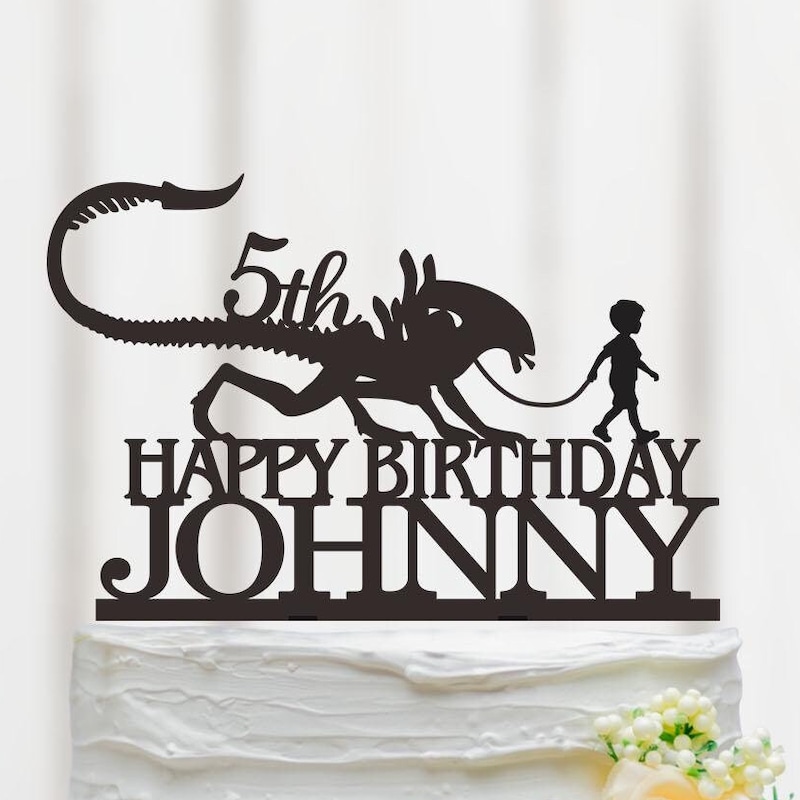 Birthday Alien Cake - Etsy