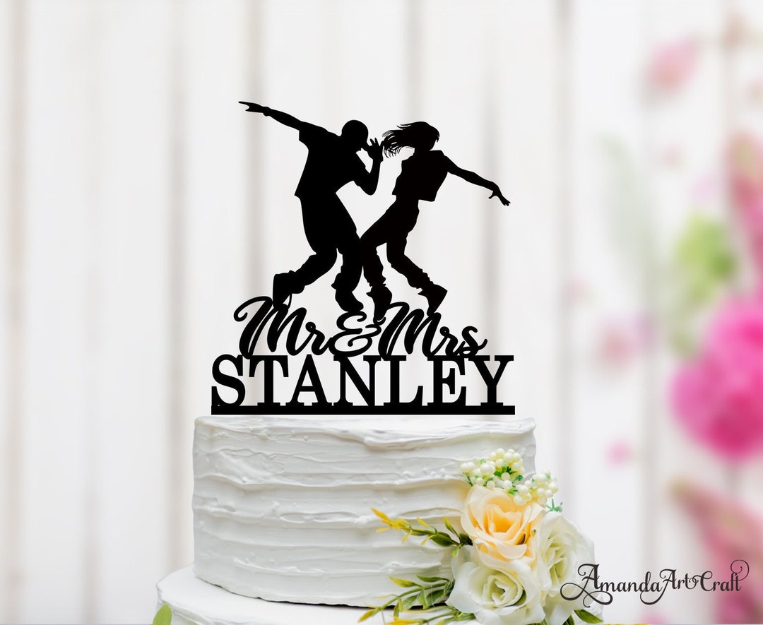Hip Hop Dancer Wedding Cake Topper, Street Dancer Cake Topper, Dancing ...