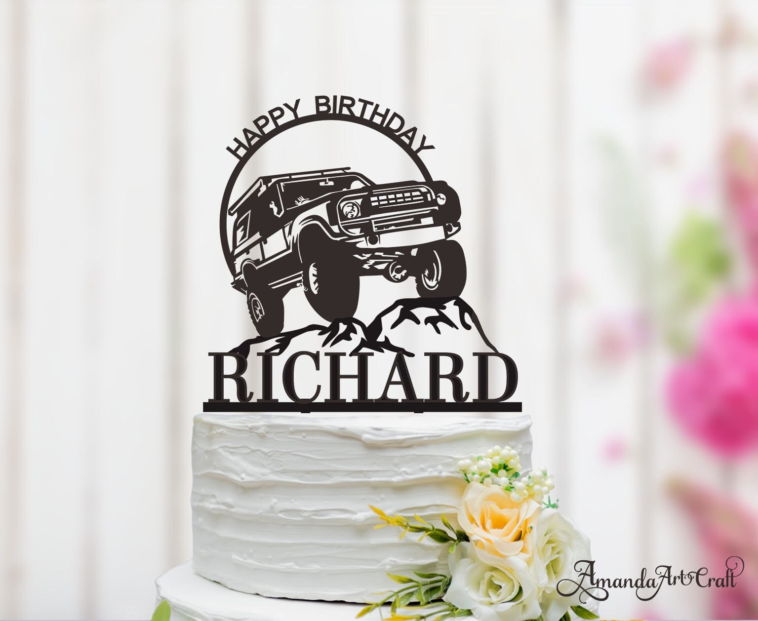 Off Road Birthday Cake Topper, off Road Cake Topper, Adventure Theme ...