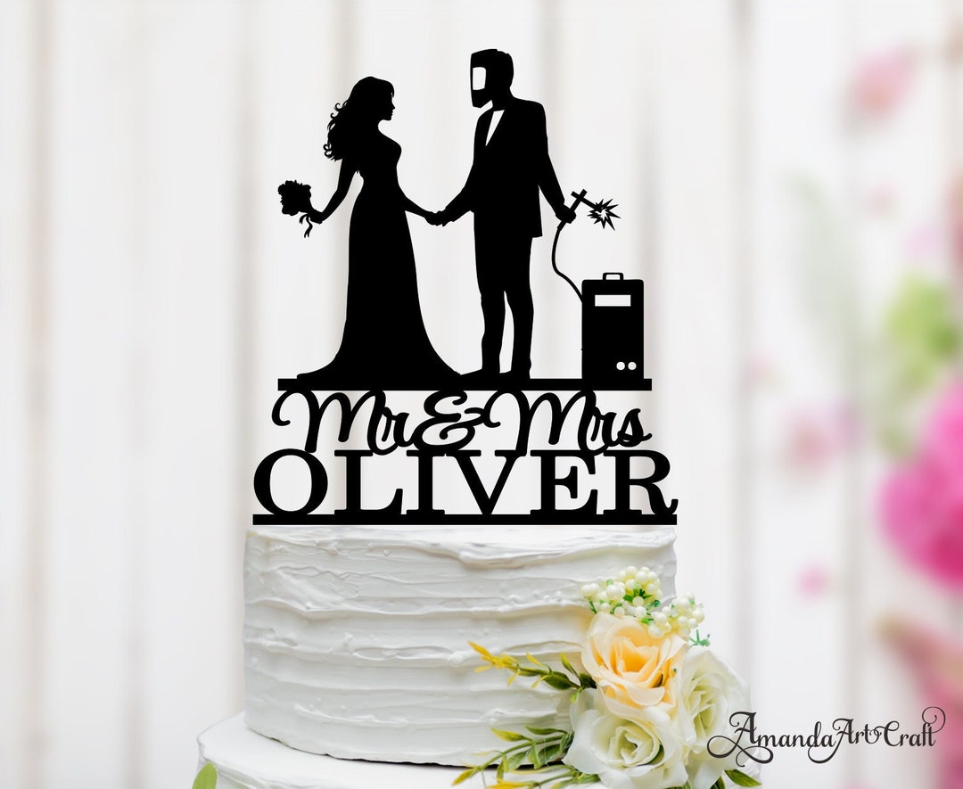 Welder Wedding Cake Topper, Welding Soldering Cake Topper, Welder Theme ...