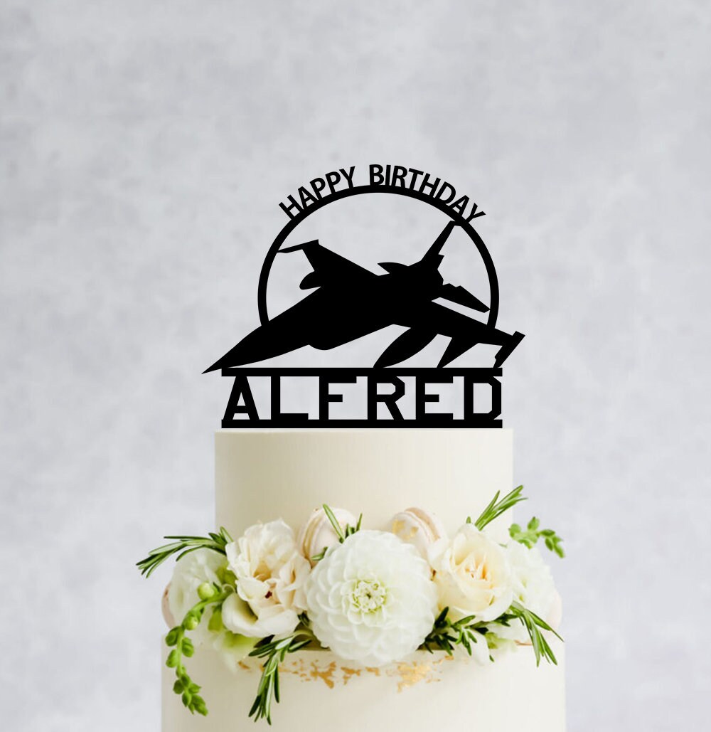 Air Force Military Cake Topper Fighter Plane Cake Topper Air - Etsy