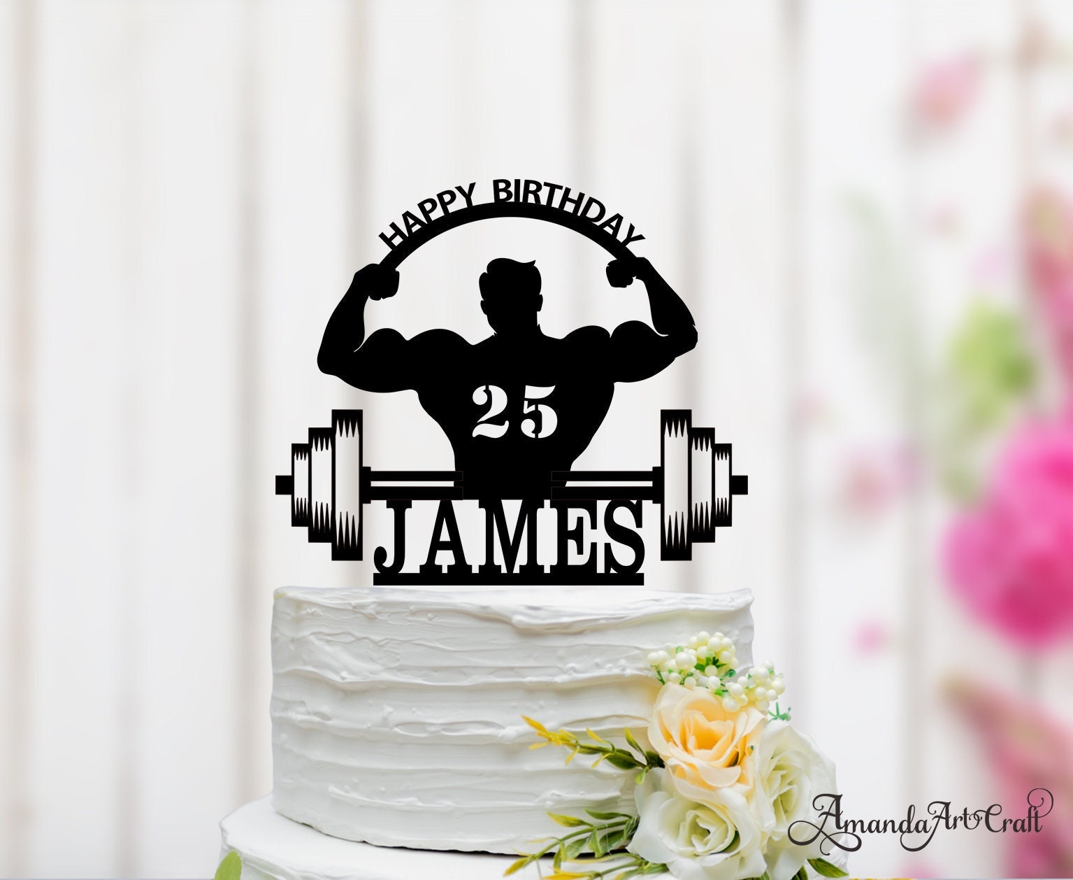 Gym Rat Cake Topper