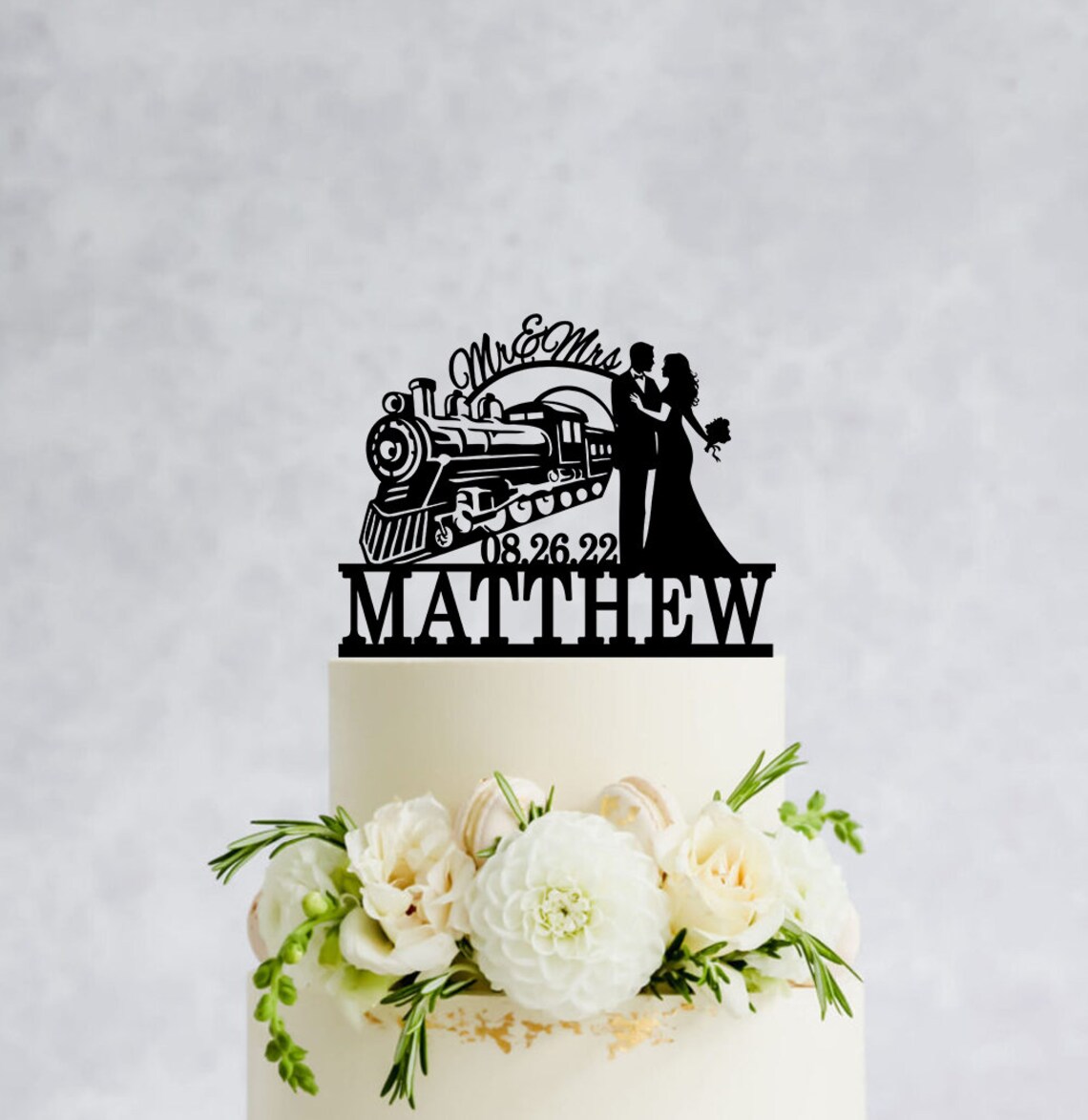 Train Wedding Cake Topper Locomotive Cake Topper Steam Train - Etsy