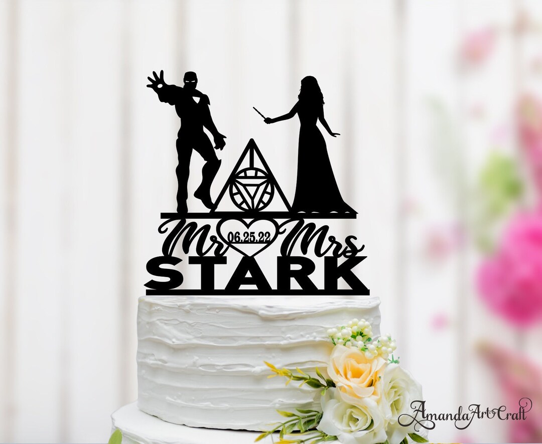 Super Hero Cake Topper, Iron Man Wedding Cake Topper, Iron Man Theme ...