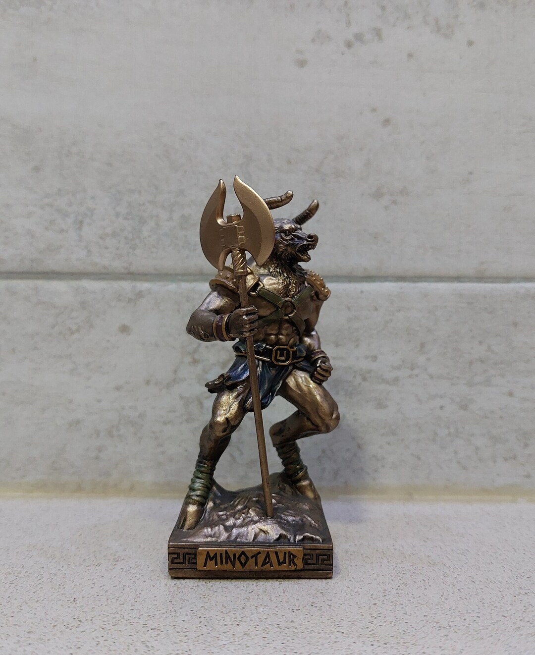 Minotaur Ancient Greek Statue Cretan Bull 9.5cm 3.74in Mini Size Statue ...
