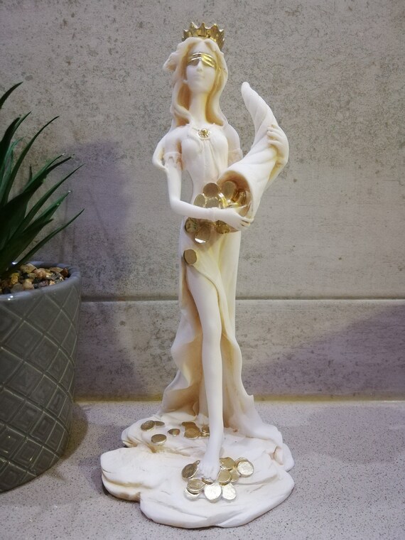 Art & Collectibles Fortuna Goddess Of Wealth Tyche Statue 8.26in 21cm ...