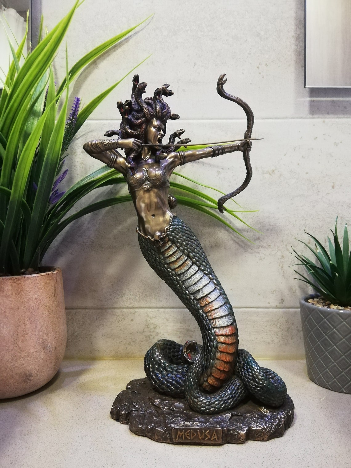 Medusa Mermaid Ancient Greek Mythology 35cm-13.77in Gorgo | Etsy