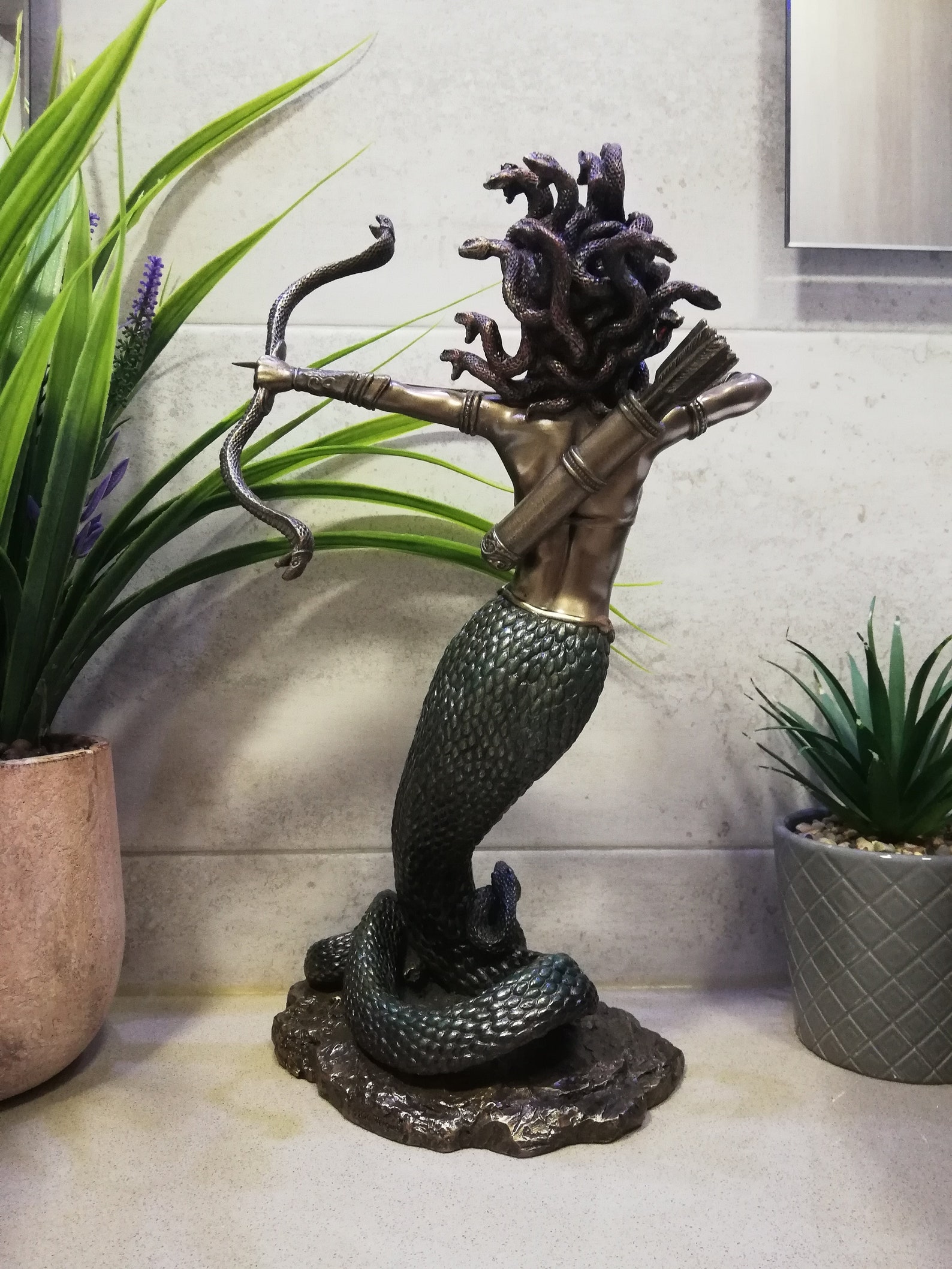 Medusa Mermaid Ancient Greek Mythology 35cm-13.77in Gorgo | Etsy