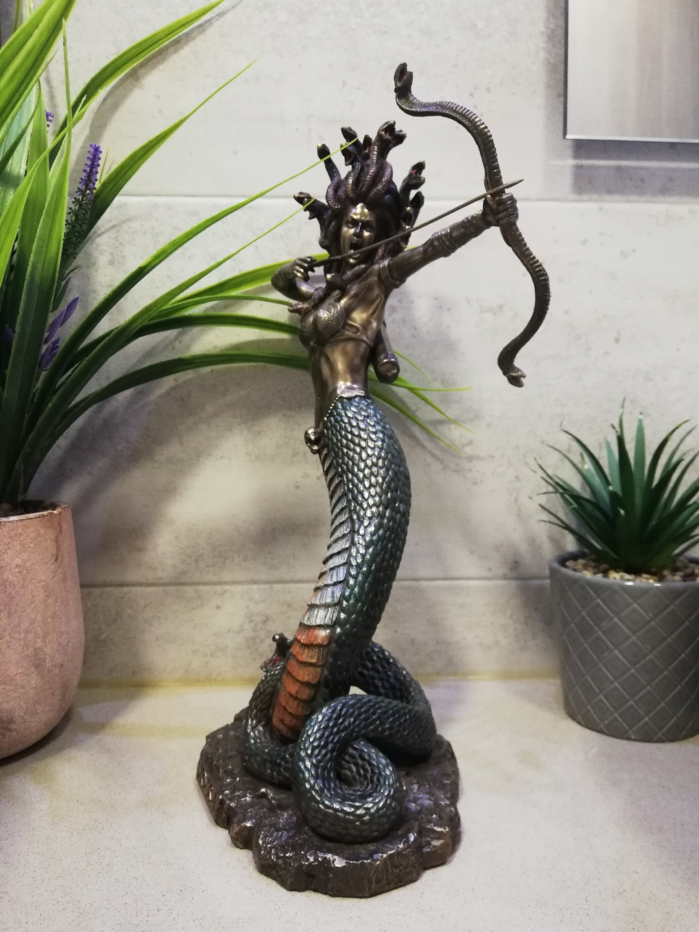 Medusa Mermaid Ancient Greek Mythology 35cm-13.77in Gorgo | Etsy