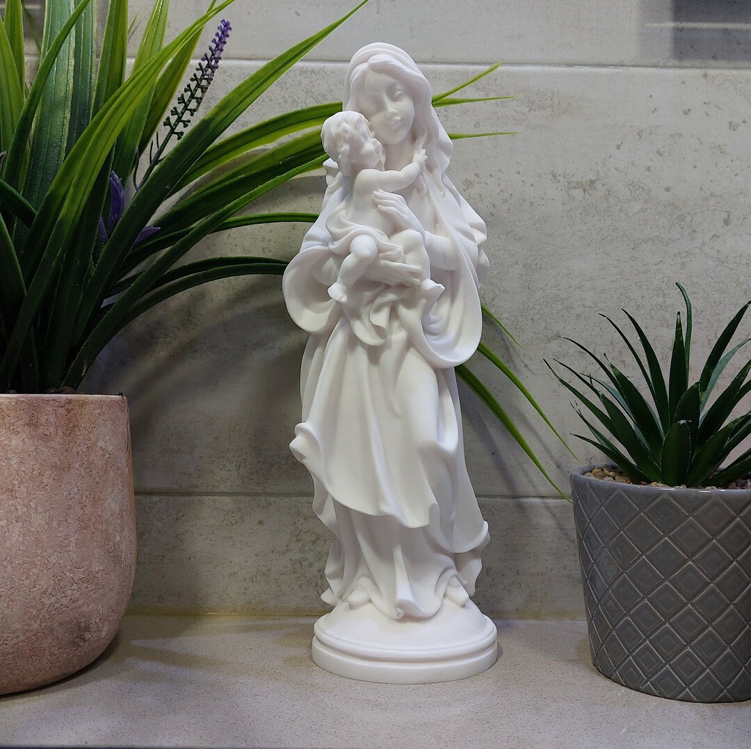 Virgin Mary madonna With Jesus Bady Religious Statues 30cm-11.81in ...
