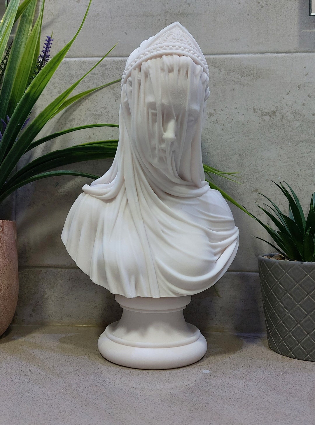 Virgin Mary madonna With a Veil on Her Head Religious Statues 30cm-11 ...