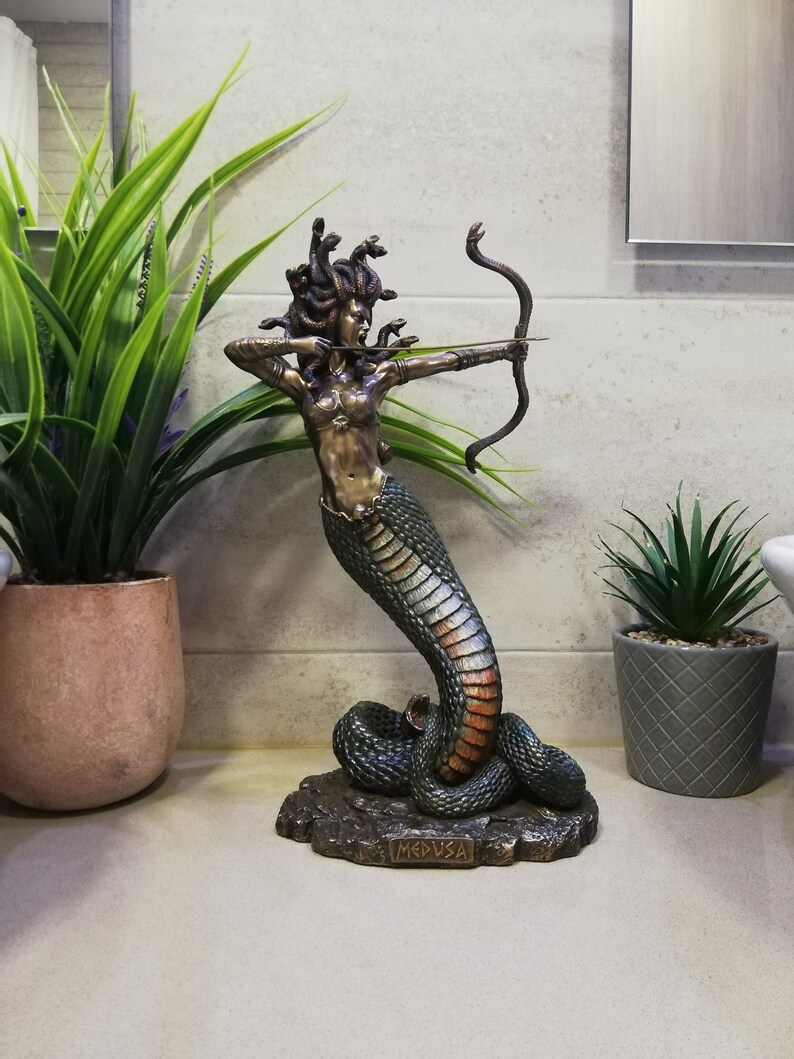 Medusa Mermaid Ancient Greek Mythology 35cm-13.77in Gorgo | Etsy